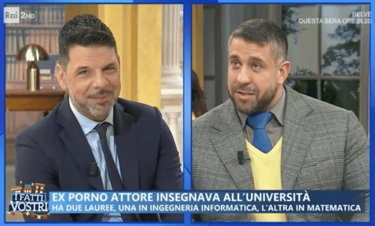 Prof Freddi licenziato dall'università perché ex pornostar: l'intervista