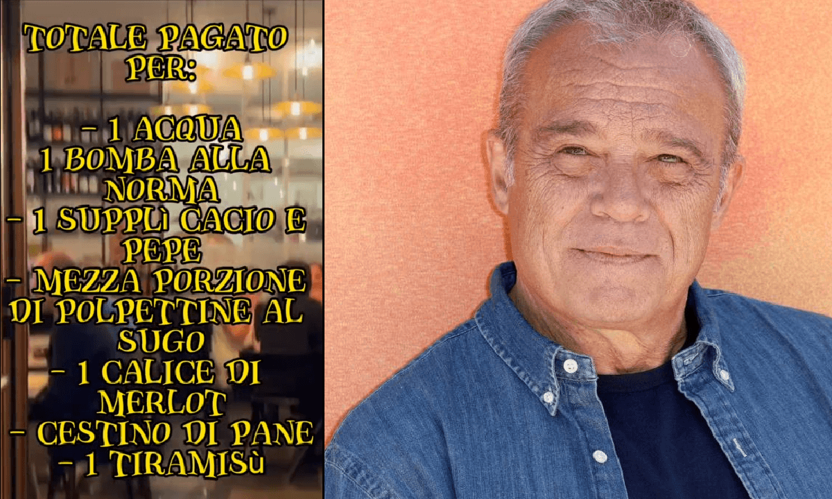 Sono andato a cena al ristorante di Claudio Amendola, il conto